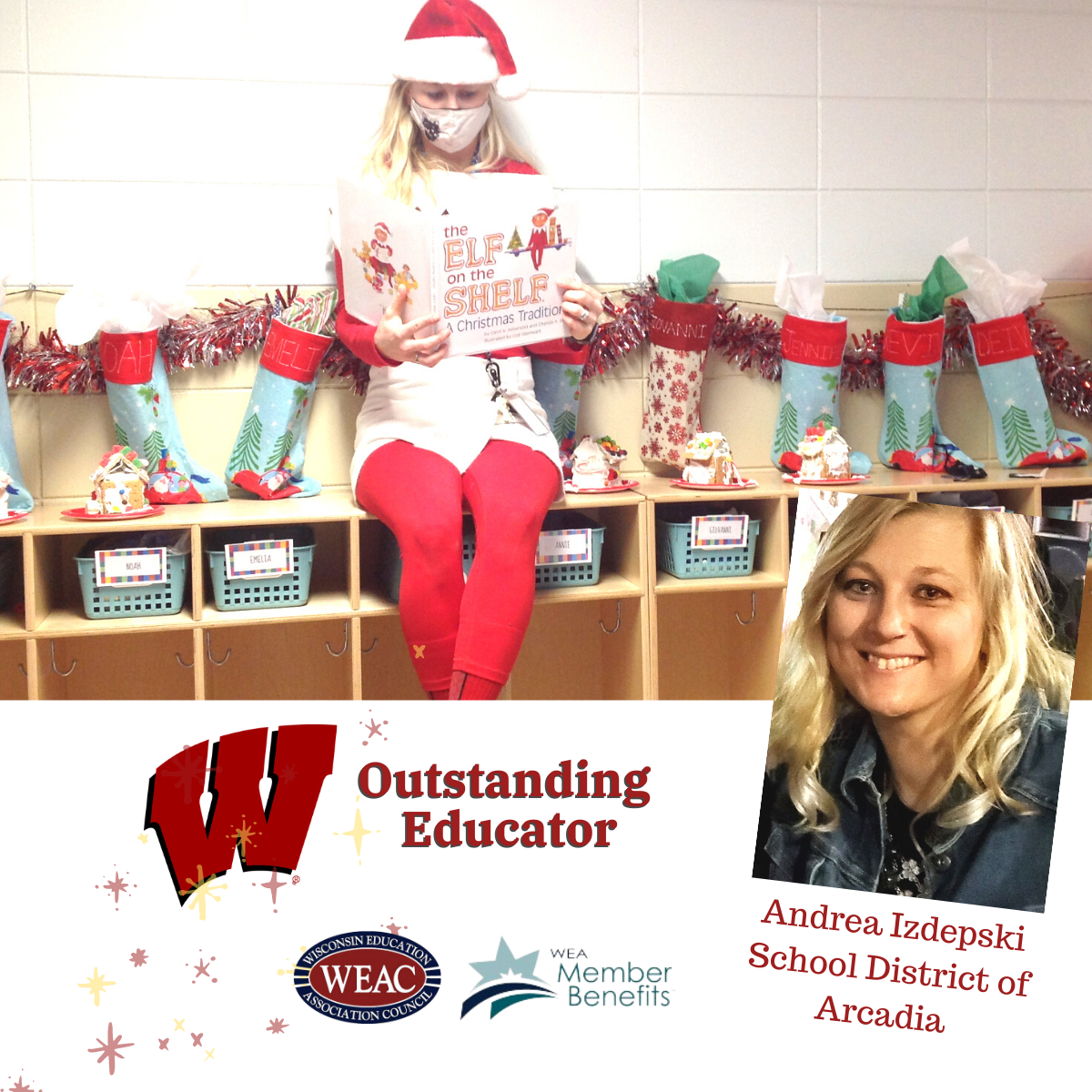 Andrea Izdepski, Arcadia 4K Teacher, Named Badgers Outstanding Educator ...